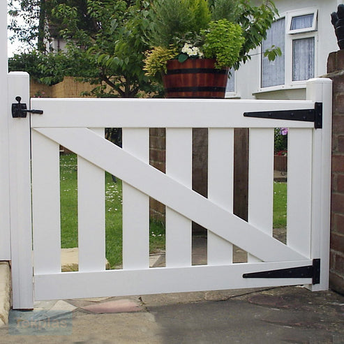 Garden Path Gate Slatted | Flat Top | W: 600 - 1200mm, H: 900mm – Tekplas