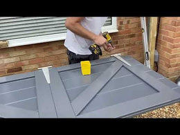 PVC Plastic Side Gate | W: 600 - 900mm, H: 1800mm | Flat Top – Tekplas